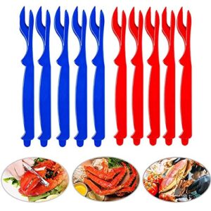 10Pcs Seafood Sheller Crab Legs Crackers,Easy Opener Shellfish Picks Knife,Crackers Picks Tools Set Portable Utensils for Lobster, Crab, Crawfish, Prawns, Shrimp