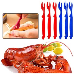 10Pcs Seafood Sheller Crab Legs Crackers,Easy Opener Shellfish Picks Knife,Crackers Picks Tools Set Portable Utensils for Lobster, Crab, Crawfish, Prawns, Shrimp