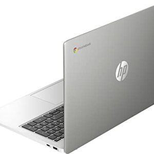 HP 2022 15.6" HD chromebook Laptop, Intel Pentium N6000 Processor, 8GB LPDDR4 RAM, 64GB Emmc Storage, Intel HD Graphics, 720P HD Webcam, Mineral Silver, Chrome OS, 32GB SnowBell USB Card