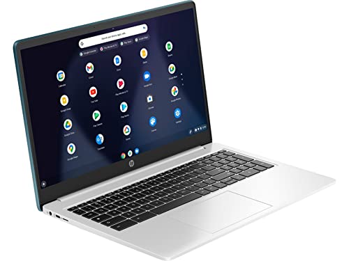 HP 2022 15.6" HD chromebook Laptop, Intel Pentium N6000 Processor, 8GB LPDDR4 RAM, 64GB Emmc Storage, Intel HD Graphics, 720P HD Webcam, Mineral Silver, Chrome OS, 32GB SnowBell USB Card