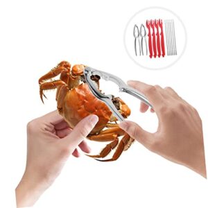 GANAZONO 24 Pcs Eating Crab Tool Set Kitchen Utensil Set Blush Set Serveware Set Crab Opener Tools Lobster Seafood Crackers Forks Lobster Eating Tool Seafood Crab Tool Crab Eating Tool Crab