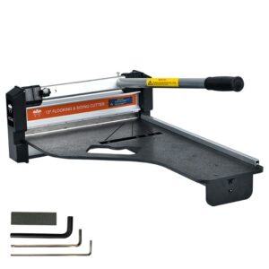 ks eagle 13'' pro laminate floor cutter for lvp, wpc, lvt, spc, vct, pvc and rigid core vinyl plank included honing stone