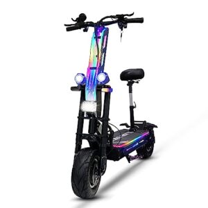 zondoo roadhitter electric scooter adults,up to 68mph 75 miles range,8000w dual motor 13inch all terrain fat tires, hydraulic suspension and oil brakes,sports off road adult e-scooter for adults