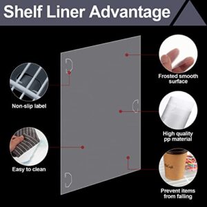 Kathfly 1 Roll Wire Shelf Liner Shelf Covers for Wire Shelving Waterproof Non Adhesive Refrigerator Pantry Wire Shelf Plastic Mats for Kitchen Cabinet Drawer Fridge Rack, 10 Feet Roll (16 Inch Wide)