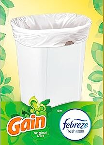 Glad Medium Drawstring Trash Bags, 8 Gal, Gain Original Scent with Febreze, 26 Ct, Pack May Vary