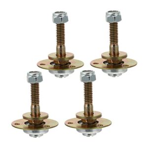 doitool 4pcs rocking chair bearing rocker glider mechanic accessories machine screws glider rocker parts patio chair screws glider chair hardware rocking chair connecting piece iron nut