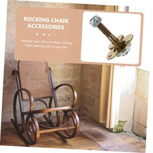 DOITOOL 4pcs Rocking Chair Bearing Rocker Glider Mechanic Accessories Machine Screws Glider Rocker Parts Patio Chair Screws Glider Chair Hardware Rocking Chair Connecting Piece Iron Nut