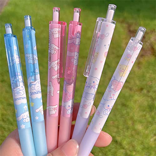 Cartoon School Supplies, Kawaii Gift Set, Including Pencil Case Rollerball Pens Pencils Fluorescent Pen Stickers Lanyard Ruler Eraser Sticky Note Brooch Bookmarks for Girls Kids Teens