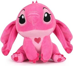 tigiemap 8 inch stitch plush, pink stitch alien monster plush soft huggable stuffed animal plushies pillow room decorat gift for kids toys boys and girls