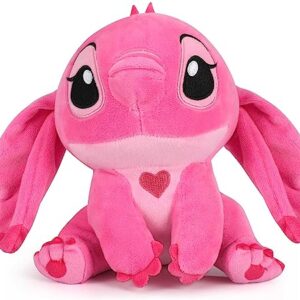 Tigiemap 8 Inch Stitch Plush, Pink Stitch Alien Monster Plush Soft Huggable Stuffed Animal Plushies Pillow Room Decorat Gift for Kids Toys Boys and Girls