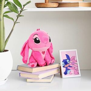 Tigiemap 8 Inch Stitch Plush, Pink Stitch Alien Monster Plush Soft Huggable Stuffed Animal Plushies Pillow Room Decorat Gift for Kids Toys Boys and Girls