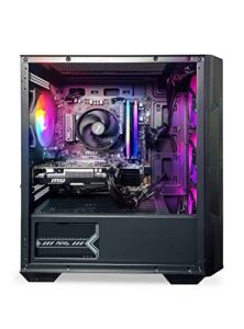 nsx gaming pc desktop – amd ryzen 5 5500 3.6 ghz, gtx 1650 d6 ventus xs, 512gb m2 nvme, rgb ram 16g ddr4 3600, 650w 80plus bronze psu, windows 11 home 64-bit built in usa