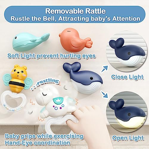 Baby Play Gym Baby Mat, Baby Activity Center Gym Kick Play Piano Musicial Lights, Baby Tummy Time Mat Gift for Infant Babies Newborn Toddlers Boys Girls