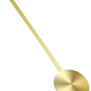 NiHome Quartz Wall Clock Pendulum Replacement Aluminum Traditional Mechanical Clock Pendulum Grandfather Clock Pendulum Replacement High Gloss Clock Pendulum (Gold)