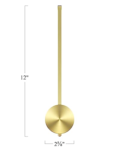 NiHome Quartz Wall Clock Pendulum Replacement Aluminum Traditional Mechanical Clock Pendulum Grandfather Clock Pendulum Replacement High Gloss Clock Pendulum (Gold)