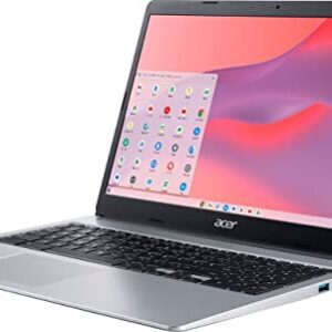 acer Newest Chromebook Laptop. 15.6" Full HD 1080p IPS Touchscreen Display, Intel Celeron N4020 Dual-Core Processor, 4GB DDR4 RAM, 64GB eMMC+ 64GB USB, Webcam, WiFi 5, Chrome OS, Silver, JVQ MP