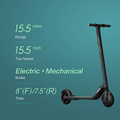 Segway Ninebot ES2 Electric Kick Scooter, Lightweight and Foldable, Upgraded Motor Power, Dark Grey & Ninebot External Battery Pack for ES1/ES2/ES4 Electric Kick Scooters