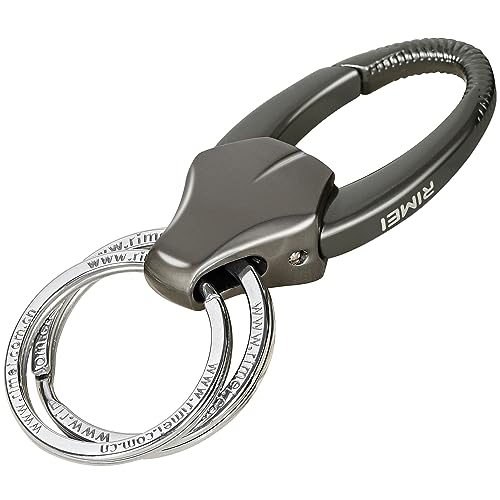 OMUDA Car Keys Keychain for Men, Bull Head Shape Funny Key Chain, Men's Keyrings & Keychains, Carabiner Keychain Clip Key Orangizer Holder Accessories