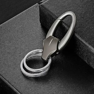 OMUDA Car Keys Keychain for Men, Bull Head Shape Funny Key Chain, Men's Keyrings & Keychains, Carabiner Keychain Clip Key Orangizer Holder Accessories