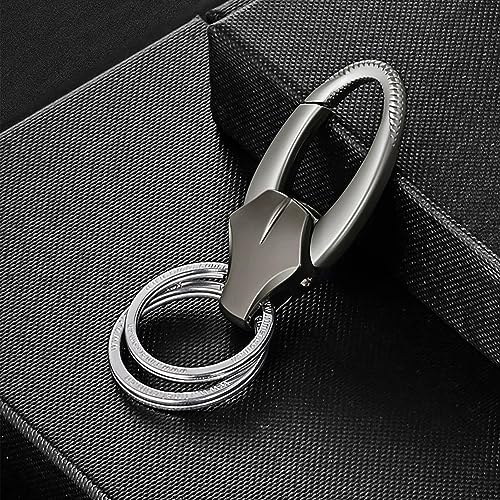 OMUDA Car Keys Keychain for Men, Bull Head Shape Funny Key Chain, Men's Keyrings & Keychains, Carabiner Keychain Clip Key Orangizer Holder Accessories