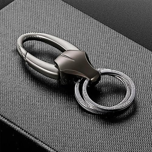 OMUDA Car Keys Keychain for Men, Bull Head Shape Funny Key Chain, Men's Keyrings & Keychains, Carabiner Keychain Clip Key Orangizer Holder Accessories