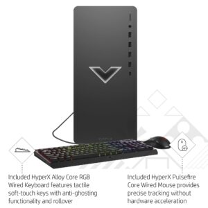 Victus 15L Gaming Desktop HyperX Bundle, 13th Generation Intel Core i7-13700F, 16 GB RAM, 1 TB SSD, NVIDIA GeForce RTX 3060 Ti Graphics, Windows 11 Home, TG02-1040h (2023)