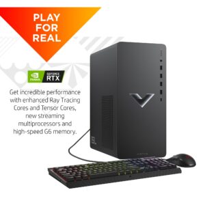 Victus 15L Gaming Desktop HyperX Bundle, 13th Generation Intel Core i7-13700F, 16 GB RAM, 1 TB SSD, NVIDIA GeForce RTX 3060 Ti Graphics, Windows 11 Home, TG02-1040h (2023)