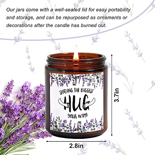 Fixwal Scented Candle Gifts for Women, 7oz Lavender Scented Jar Candle Gifts for Friendship Mom's Birthday Thanksgiving Day Christmas