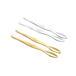 DOITOOL 6pcs 304 Food Scissors Saladitas Crackers Butter Cookies Crab Legs Forks Crab Leg Crackers Seafood Utensil Stainless Steel Slicer Peeler Biscuit Silver Tablespoon Hazelnut Opener