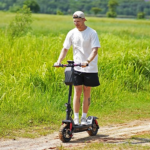 isinwheel GT2 Electric Scooter Adults 11" Off Road Tires, 1000W Motor E-Scooter Up to 28 Miles Long Range, 28 MPH Top Speed, Foldable Commuting Scooter with Dual Brakes & Suspension