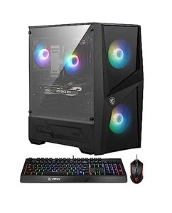 msi codex r gaming desktop: intel core i7-13700f, geforce rtx 4060ti, 16gb ddr5, 2tb m.2 nvme, 80+ gold psu, wifi 5, keyboard & mouse, rgb lighting, windows 11 pro: 13nud-064us