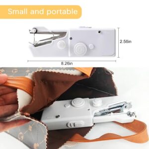 KONIEE Handheld Sewing Machine, Mini Portable Electric Sewing Machine for Adult, Easy to Use and Fast Stitch Suitable for Clothes,Fabrics, DIY Home Travel