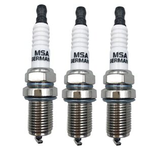 ajnlx 3pcs spark plug compatible with troy-bilt tb110 tb115 tb200 tb230 tb330 tb554 50ex 725exi 625ex 675ex 140cc lawn mower