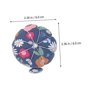 DOITOOL 3pcs Pumpkin Pin Pack Corsage Wristlet Band Sewing Machine Accessories Magnetic Pin Cushion Needlework Pin Cushions Needle Pin Collector Sewing Pin Pad Printed Pin Cushion Work