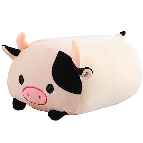 Cow Plush Pillow, 16 inch Kawaii Cow Stuffed Animal Toy Soft Cow Plushie Animal Pillows Toy Gifts for Boys and Girls