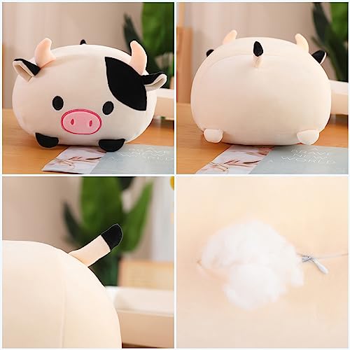 Cow Plush Pillow, 16 inch Kawaii Cow Stuffed Animal Toy Soft Cow Plushie Animal Pillows Toy Gifts for Boys and Girls