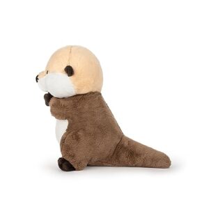 Wanwu World Otter Stuffed Animals 9.8" Cute Sea Soft Otter Plushie Toy Christmas Birthday for Kids Children Girls Boys