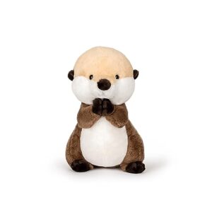 Wanwu World Otter Stuffed Animals 9.8" Cute Sea Soft Otter Plushie Toy Christmas Birthday for Kids Children Girls Boys