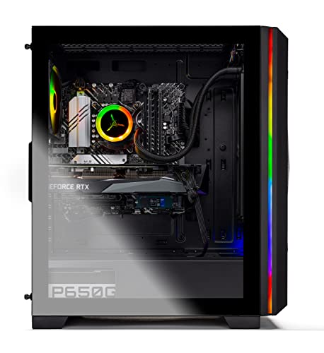 Skytech Gaming Skytech Chronos Gaming PC Desktop – Intel Core i7 13700F 2.1 GHz, NVIDIA RTX 4060 Ti, 1TB NVME SSD, 32GB DDR5 RAM RGB, 650W Gold PSU, 360mm AIO, 11AC Wi-Fi, Windows 11 Home 64-bit