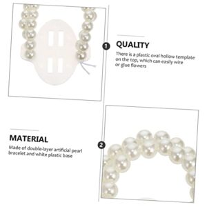 ARTIBETTER 20 Pcs Bridal Wrist Pearls Pearl Bracelets Stretch Bracelet String Wrist Corsage for Prom Wedding Corsages Bracelet Wedding Wrist Corsages Elastic Bracelets Corsage Wristlet Band