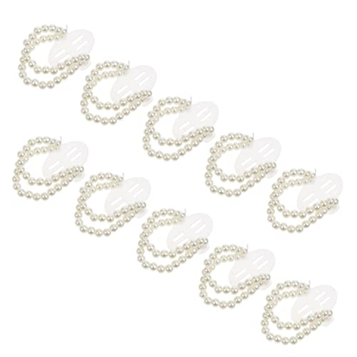 Didiseaon 10pcs Bridal Wrist Pearls Stretchy Bracelets Wedding Stuff Prom Wrist Corsage Wedding Corsages Bracelet Corsage Wristlet Wedding Wrist Corsages Wrist Corsage Bracelet Wrist Cuffs