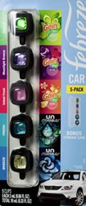 febreze variety air fresheners, 5 car vent clips