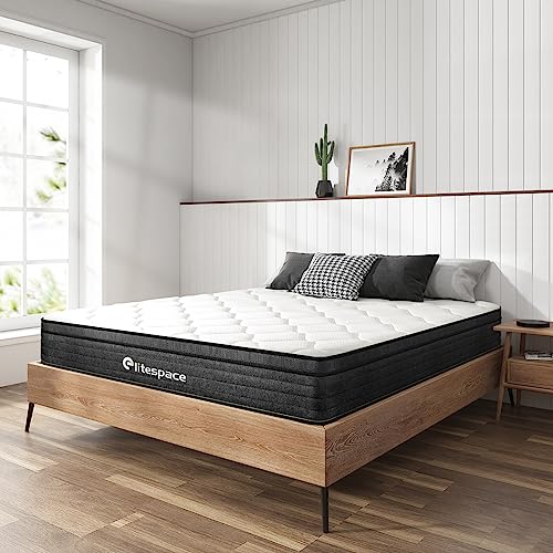 elitespace Hybrid Full Mattress,Memory Foam Hybrid 10 Inch Full Size Springs Mattresses,Fits All Bed Frames Full Size Mattress,Medium Firm Feel Mattress,CertiPUR-US,100 Nights Trial.