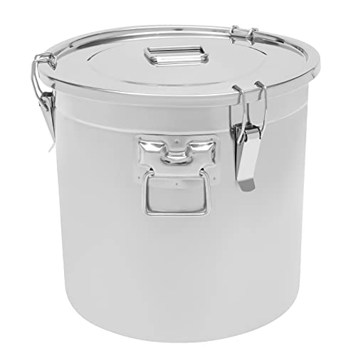 DNYSYSJ Stainless Food Container 304 Stainless Steel Airtight Canister Flour Containers with Lids Airtight Stainless Steel Bucket For Food, Bean, Flour, Oil, Sugar, Milk