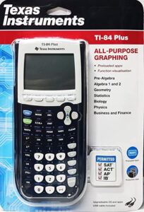 texas instruments 84pl/fc/1l1/a1 ti 84 plus graphics calc box