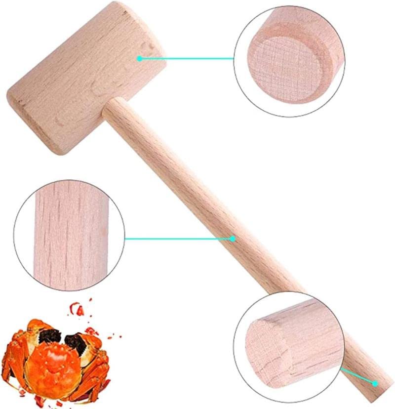 19 Pcs Seafood Tools Set Nut Cracker Set includes 4 Crab Crackers, 4 Forks, 4 Lobster Shellers, 4 Lobster Crab Mallets, 2 Seafood Scissors and Storage Bag