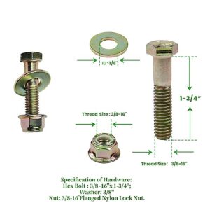 POSFLAG 2 Pack 106-2175 Idler Pulley Replaces eXmark 132-9420, 106-2175, Toro 132-9420, 106-2175 for Toro TimeCutter SS 3200, SS 3216, SS 4216, SS 4235, SS 4260, SS 5035, SS 5060, SS 5000 Riding Mower