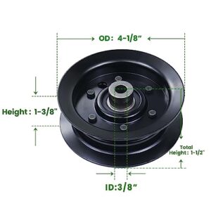 POSFLAG 2 Pack 106-2175 Idler Pulley Replaces eXmark 132-9420, 106-2175, Toro 132-9420, 106-2175 for Toro TimeCutter SS 3200, SS 3216, SS 4216, SS 4235, SS 4260, SS 5035, SS 5060, SS 5000 Riding Mower