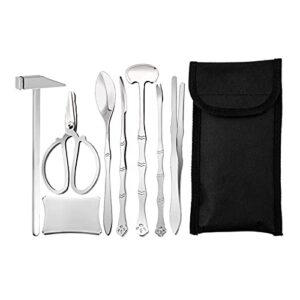 seafood tools set seafood tool set with storage bag crab nut lobster crackers opener shellfish lobster leg sheller kitchen kits pack of 8 crab/nut cracker