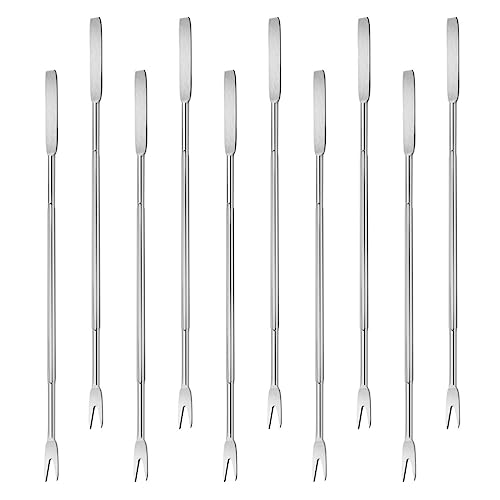 Multitools 10pcs Seafood Forks Picks Stainless Steel Crab Peeling Needle Nut Picker Tool Seafood Plier Walnut Tools Lobster Crab Leg Plier Crab Picks Household Tools